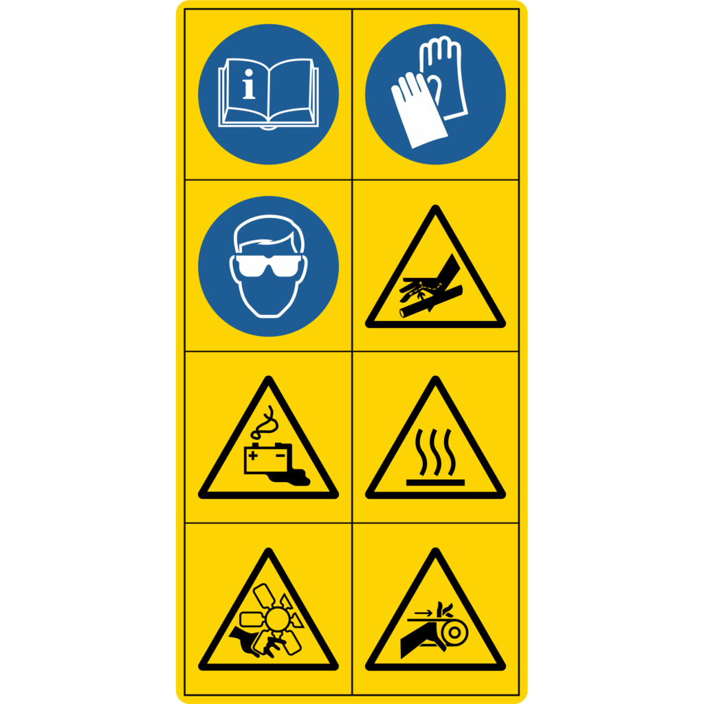 Sticker Sikkerhedssymboler - BOBMAN